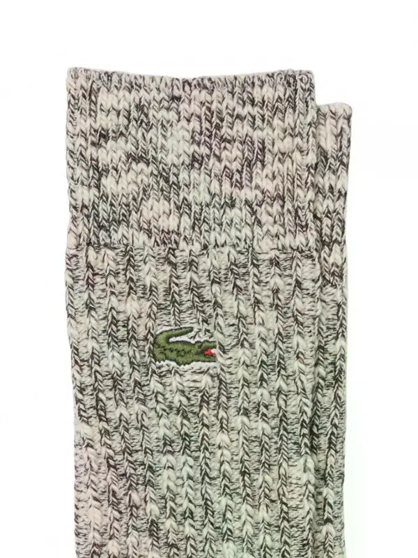 Lacoste Logo-patch Ribbed Socks