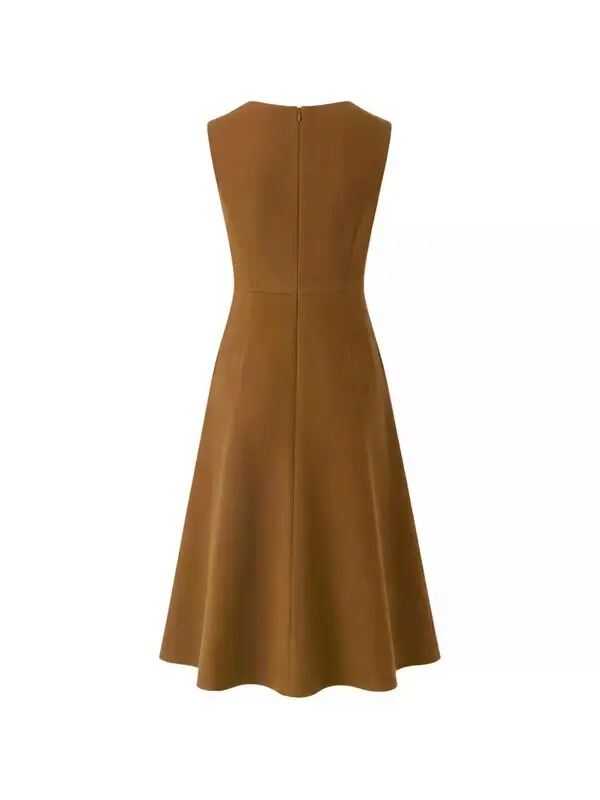 Max Mara Sleeveless A-line Midi Dress