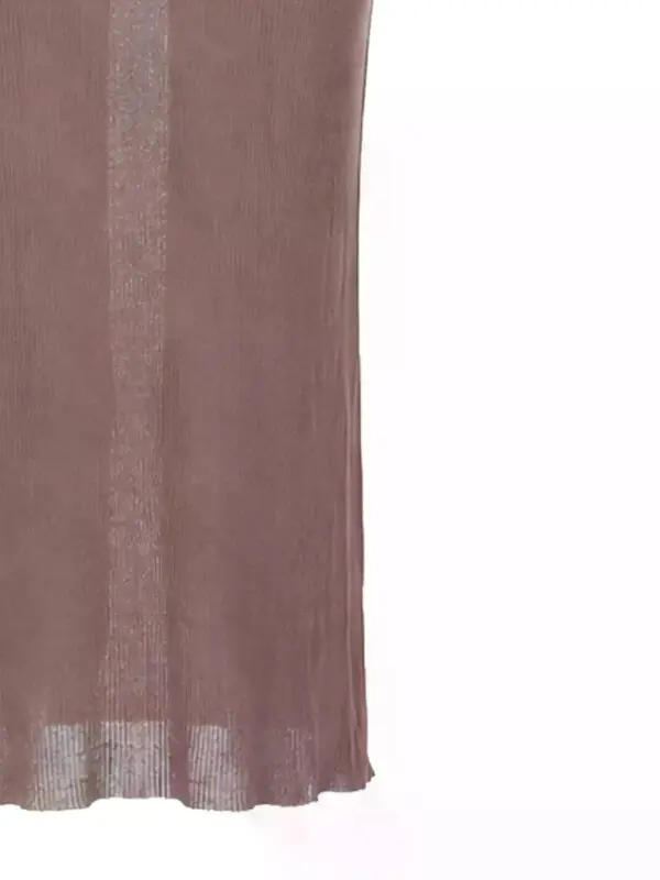 Rick Owens Ribbed-knit Racer-back Maxi Dress