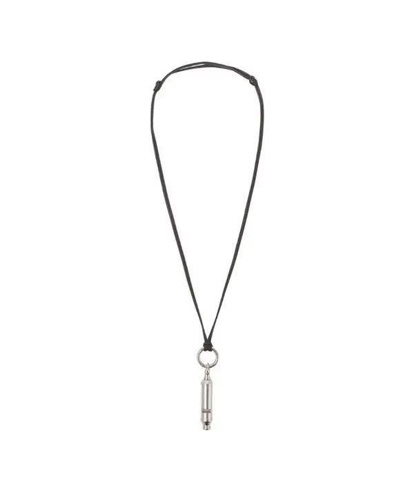 LEMAIRE Acme Leather Pendant Necklace - Silver