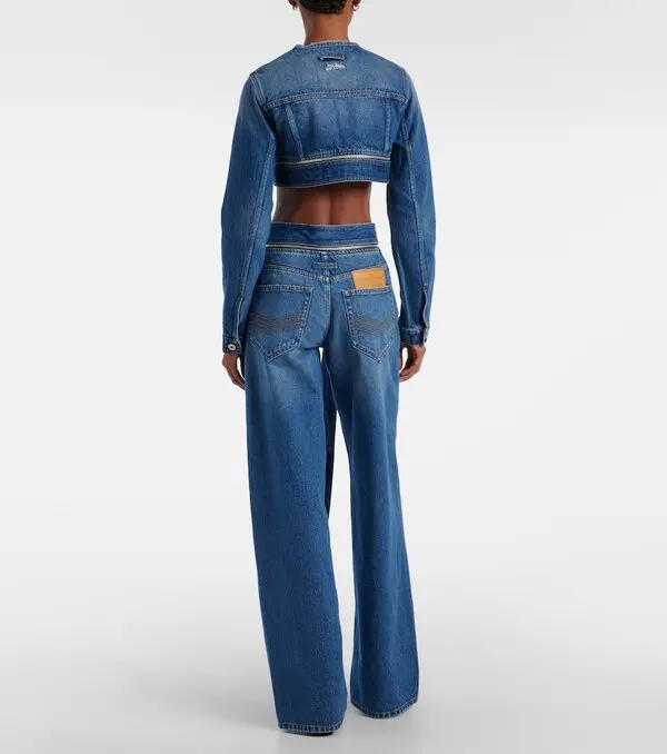 JEAN PAUL GAULTIER Cropped Denim Jacket