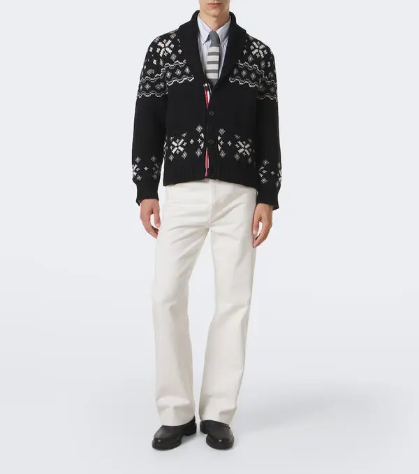 Thom Browne Fair Isle Intarsia Cashmere Cardigan