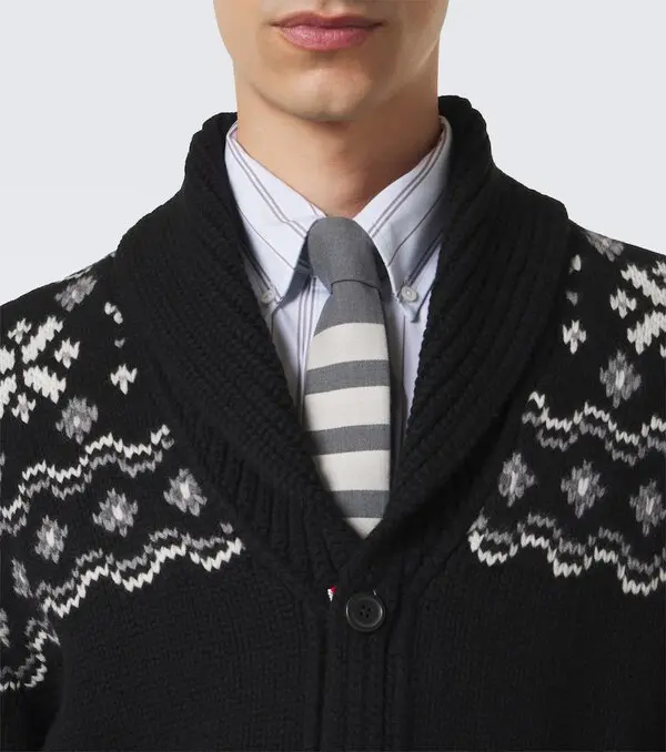 Thom Browne Fair Isle Intarsia Cashmere Cardigan