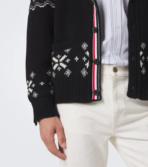 Thom Browne Fair Isle Intarsia Cashmere Cardigan