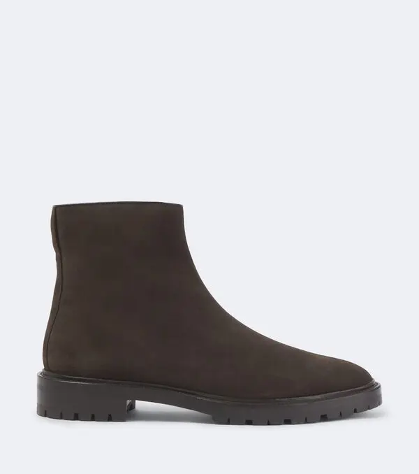 THE ROW Moto Suede Ankle Boots