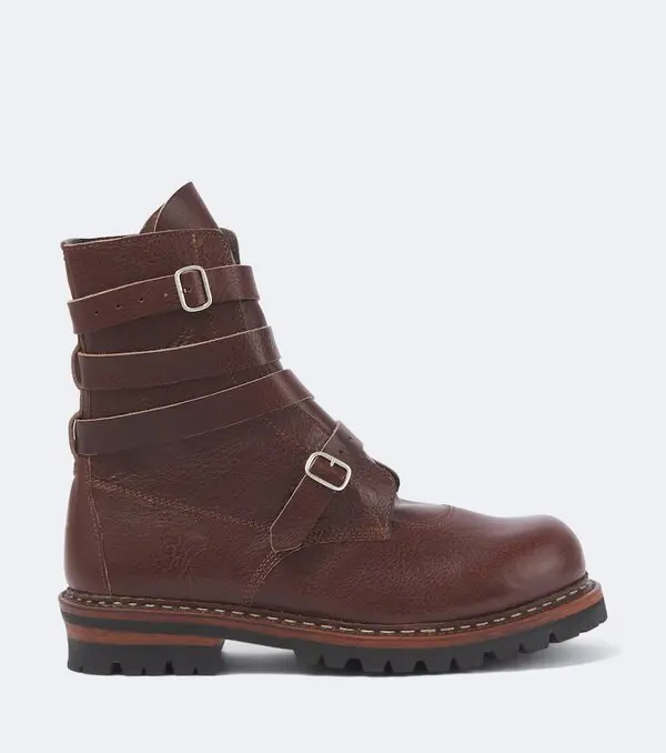 Our Legacy Tanker Leather Ankle Boots