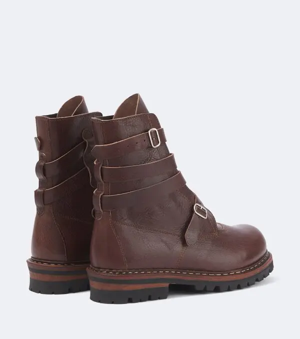 Our Legacy Tanker Leather Ankle Boots