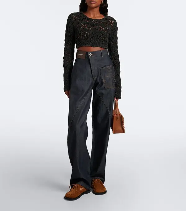 Alanui Time To Shine Crochet Open-back Top
