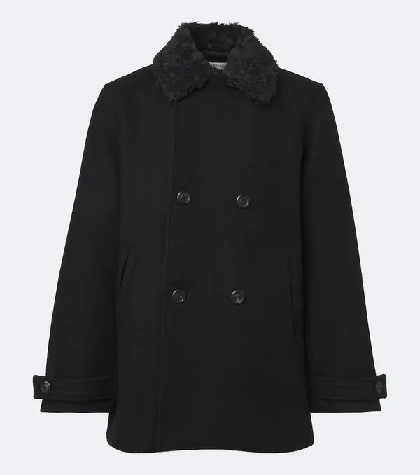 Our Legacy Wage Virgin Wool Peacoat - Black