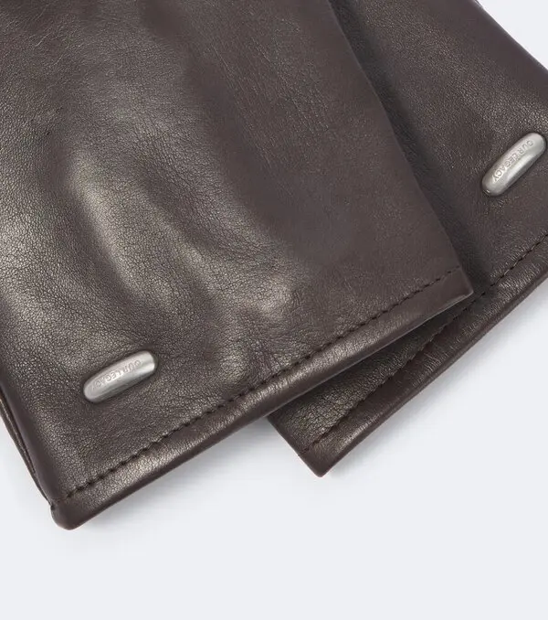 Our Legacy Biker Leather Fingerless Gloves