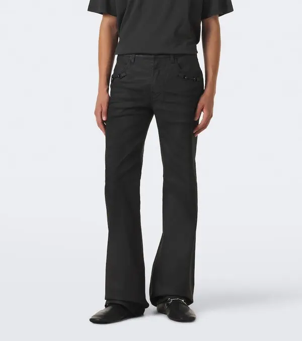 Gucci Horsebit Coated Flared Jeans