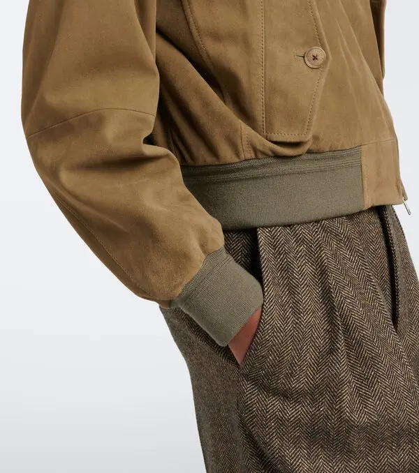 Ralph Lauren Suede Bomber Jacket