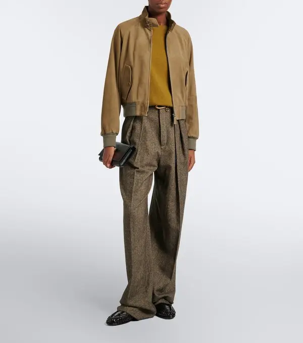 Ralph Lauren Suede Bomber Jacket