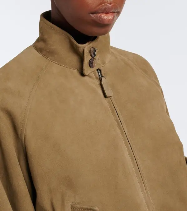 Ralph Lauren Suede Bomber Jacket
