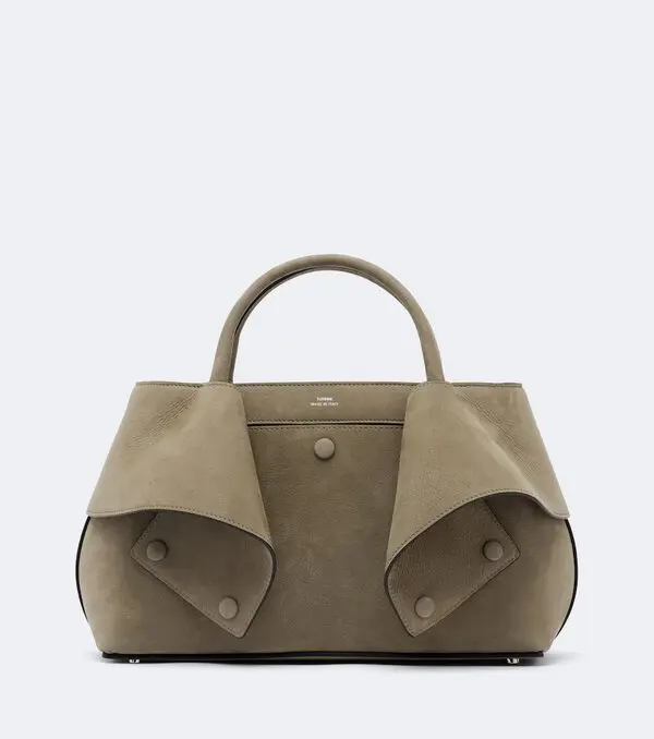 TOTEME Mercer Small Leather Top-handle Bag - Grey