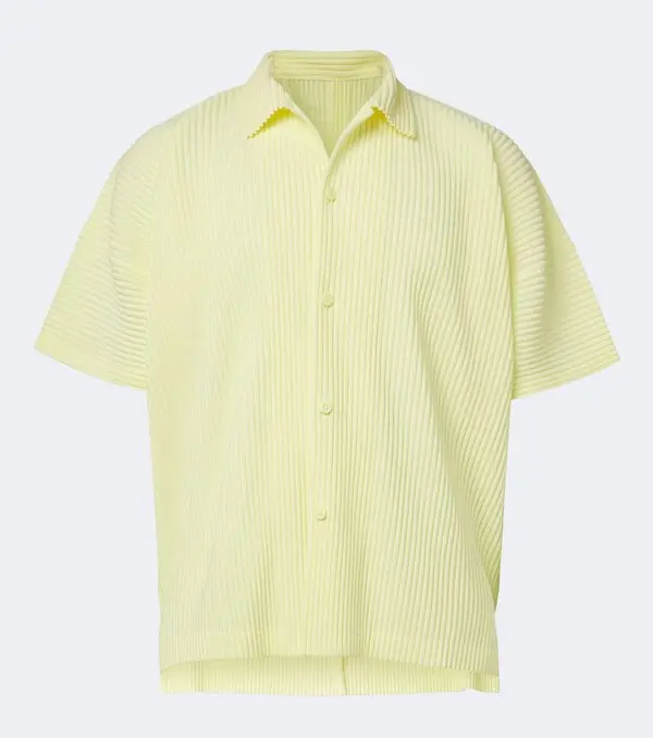 Issey Miyake Homme Plissé Monthly Colors: August Pleated Shirt - Yellow
