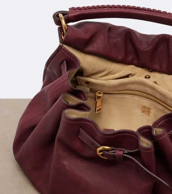 Miu Miu Rendez‑vous Leather Shoulder Bag