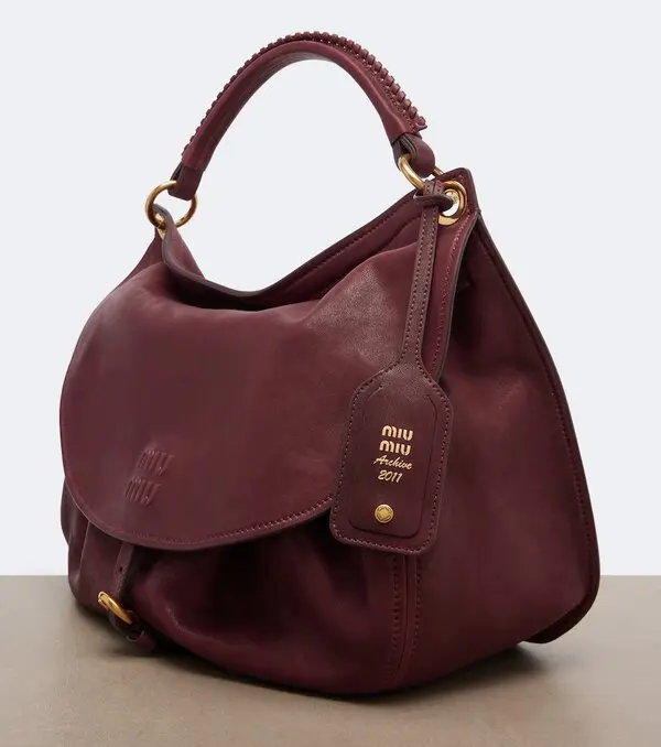 Miu Miu Rendez‑vous Leather Shoulder Bag