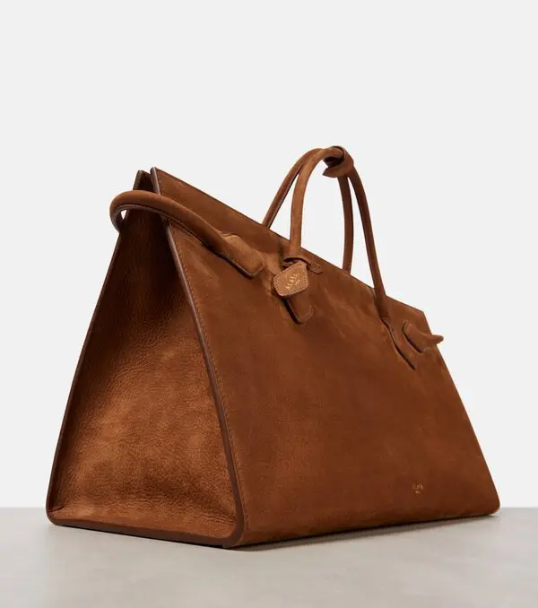 Alaïa Le Teckel Suede Tote Bag