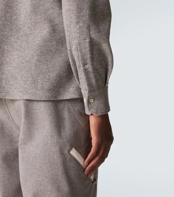 Brunello Cucinelli Cashmere And Cotton-blend Shirt