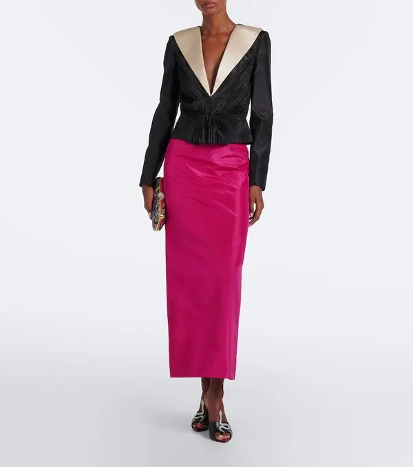 Valentino Garavani Silk Satin Maxi Skirt
