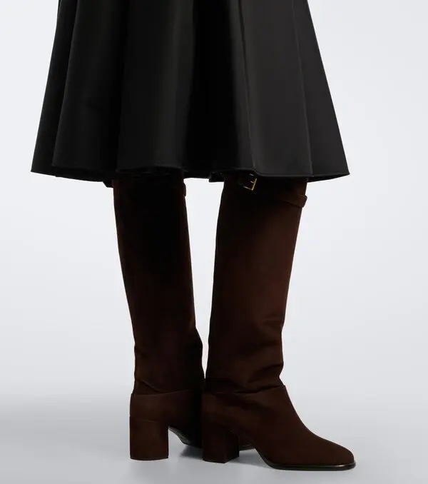 Prada Suede Knee-high Boots