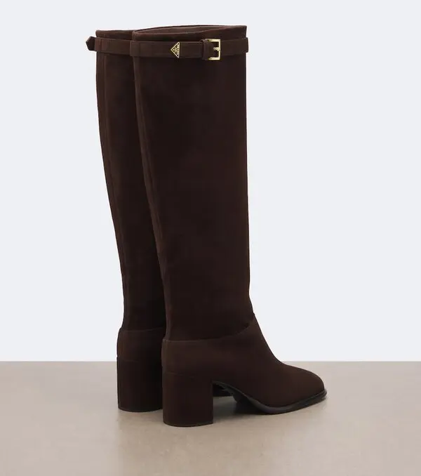Prada Suede Knee-high Boots
