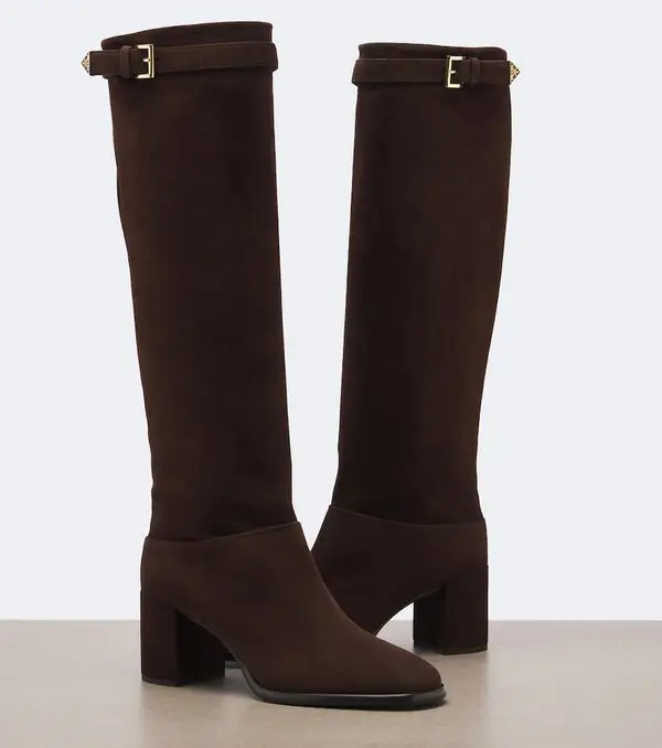 Prada Suede Knee-high Boots