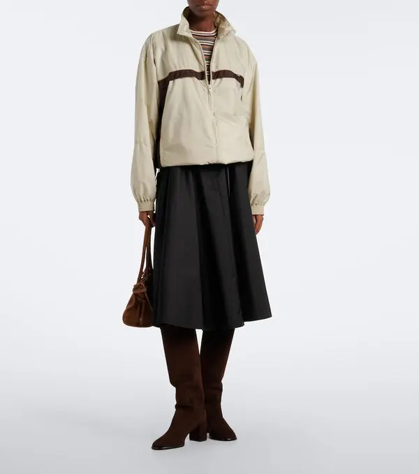 Prada Suede Knee-high Boots - Brown