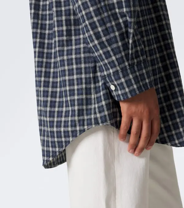Miu Miu Checked Cotton Flannel Overshirt