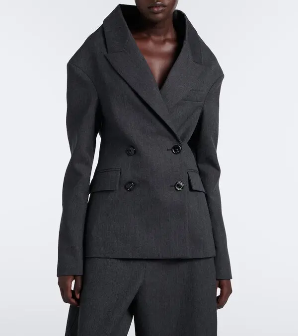 Balenciaga Double-breaster Wool Blazer