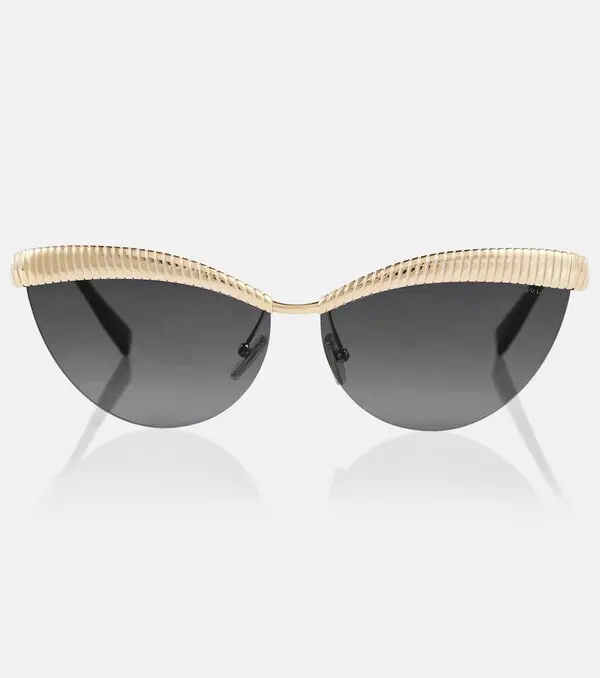 BVLGARI Tubogas Cat-eye Sunglasses - Gold