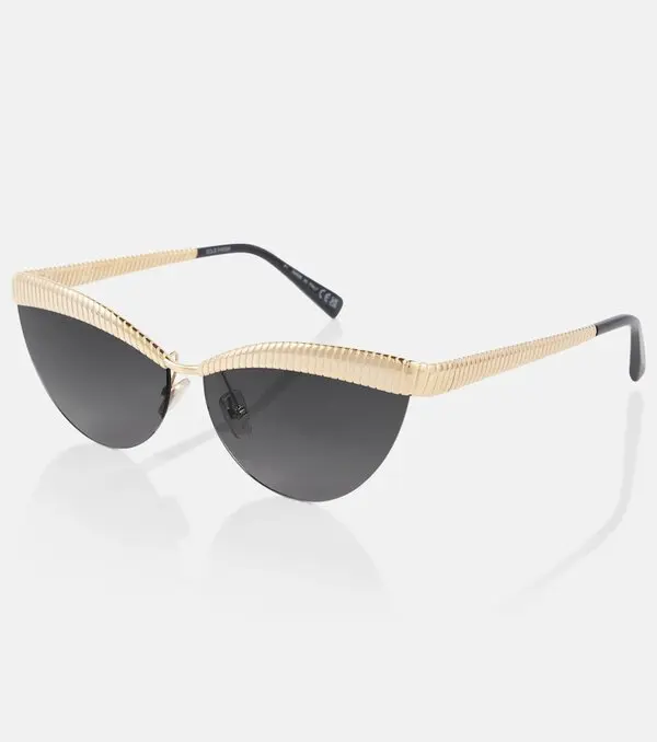 BVLGARI Tubogas Cat-eye Sunglasses - Gold