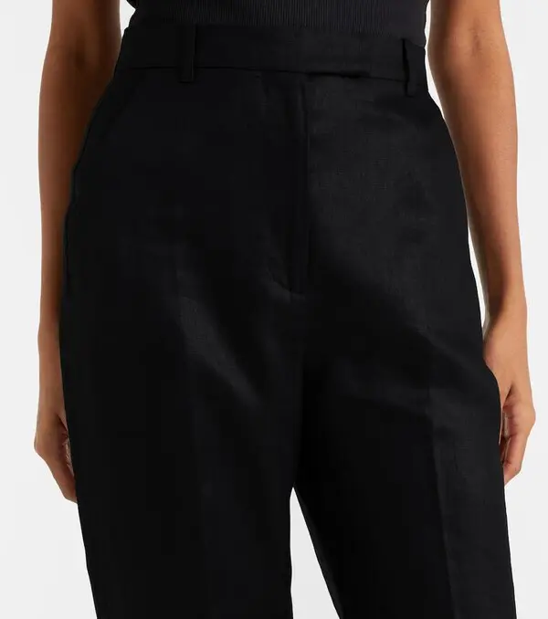 Alexander McQueen High-rise Wool Flared Pants