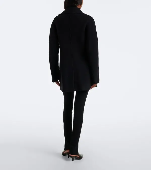 TOTEME Wool And Cashmere-blend Peacoat - Black