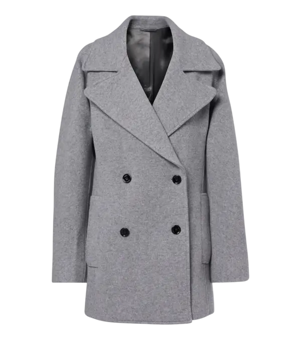 TOTEME Wool And Cashmere-blend Peacoat - Grey