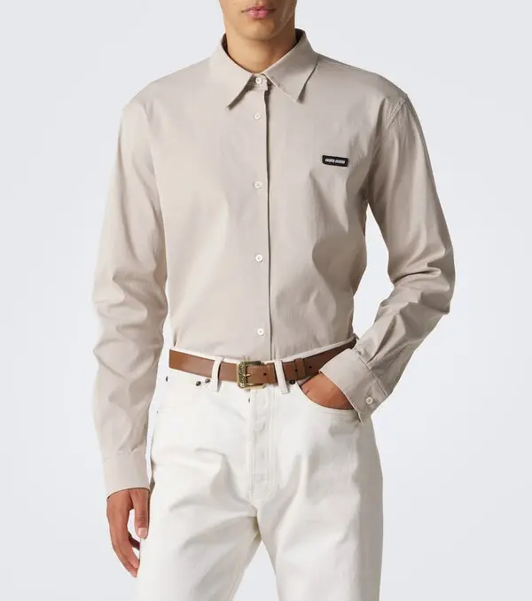 Miu Miu Cotton-blend Poplin Shirt