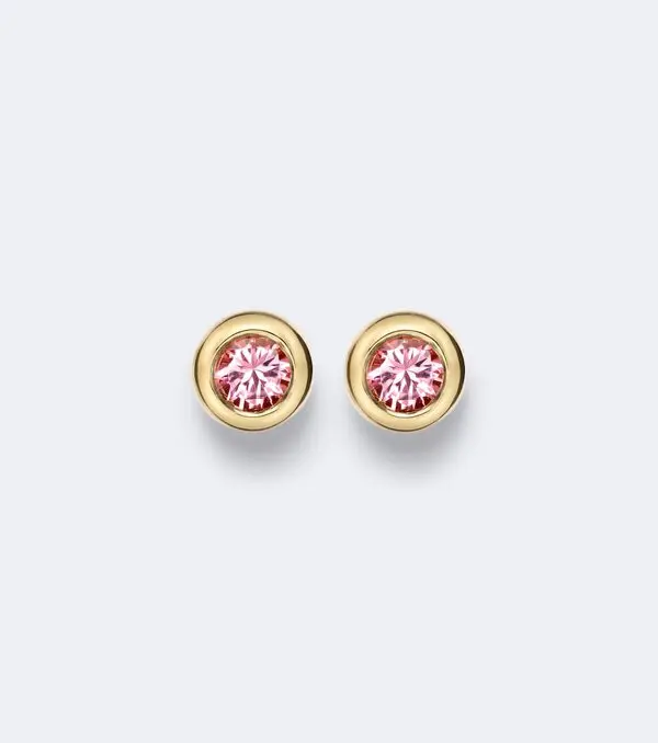 David Yurman Pavé 18kt Earrings With Tourmalines - Gold