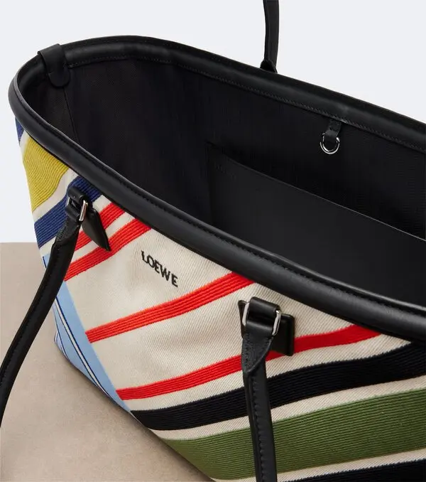 Loewe Verano Large Embroidered Canvas Tote Bag