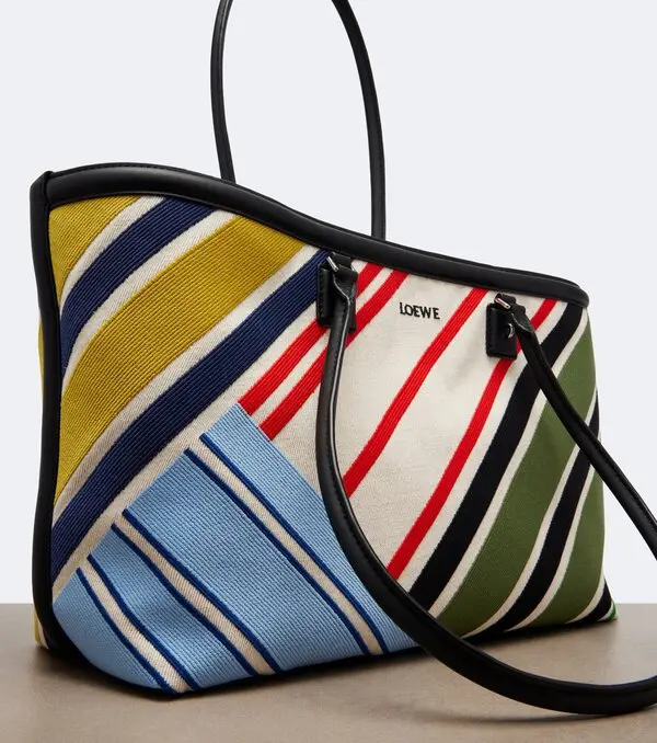 Loewe Verano Large Embroidered Canvas Tote Bag