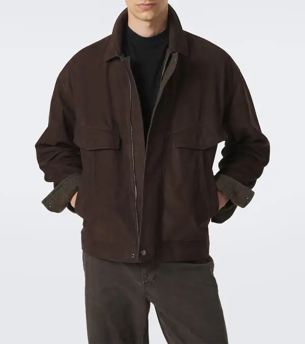 THE ROW Vana Reversible Leather Blouson Jacket