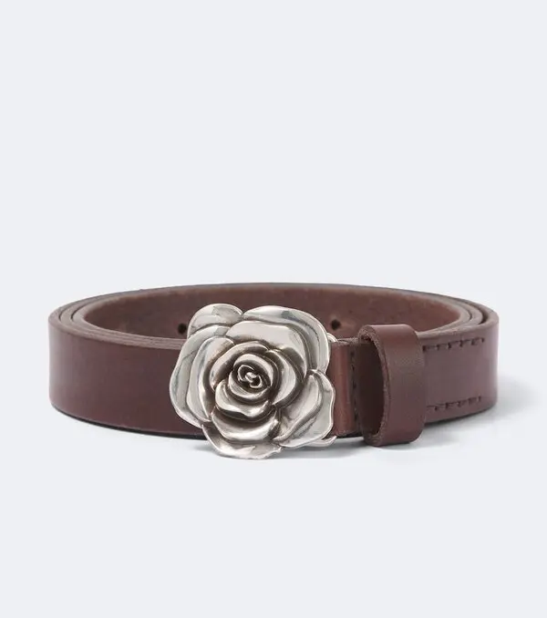 Our Legacy Rose Leather Belt - Brown
