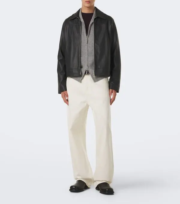 ALLUDE Wool And Cashmere Zip-up Sweater