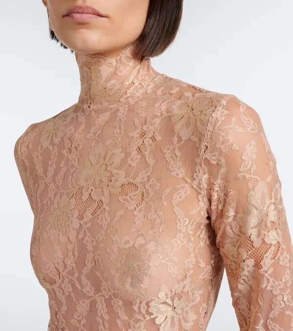 Valentino Garavani Sheer Lace Bodysuit