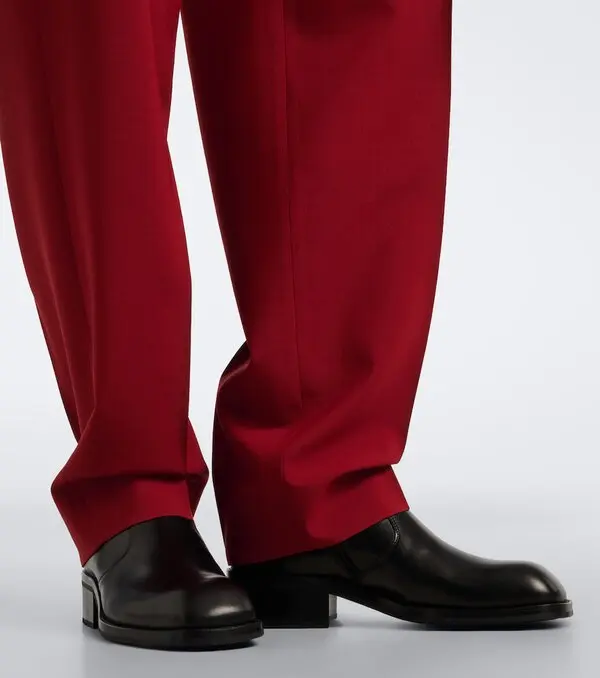 LEMAIRE Leather Ankle Boots