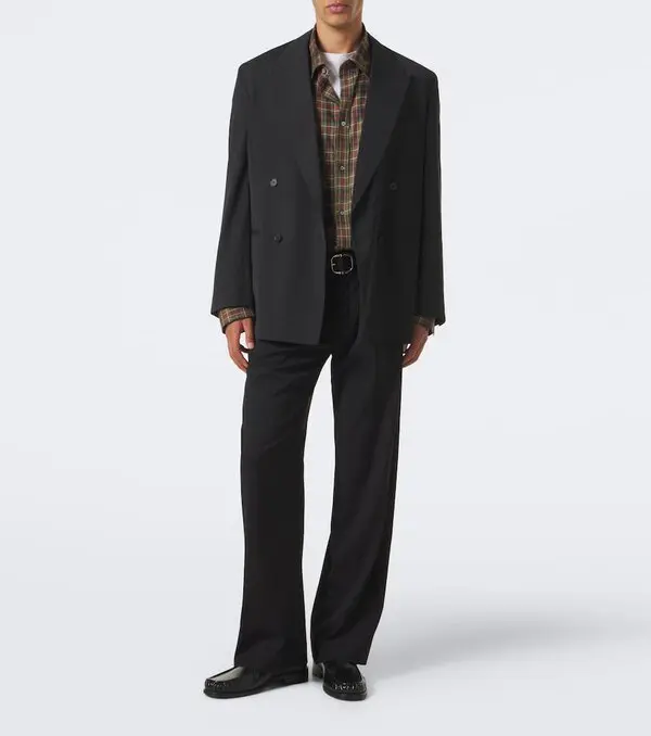 Acne Studios Plaid Flannel Shirt