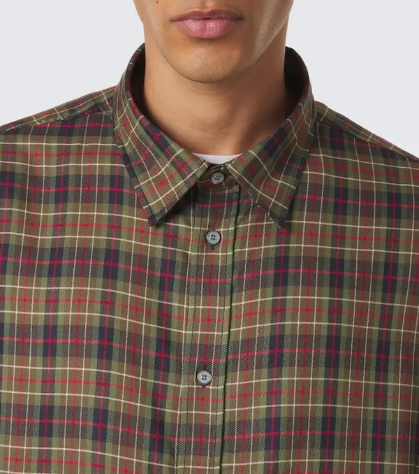 Acne Studios Plaid Flannel Shirt