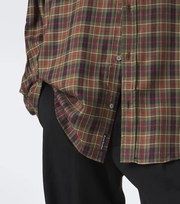 Acne Studios Plaid Flannel Shirt