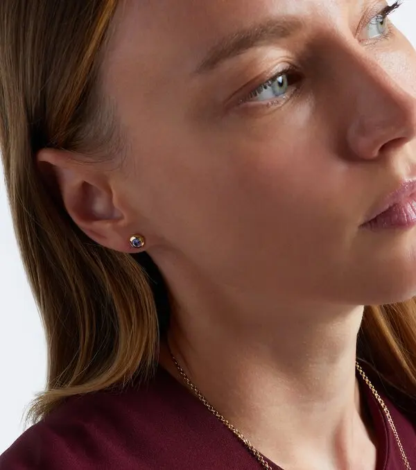 David Yurman Pavé 18kt Earrings With Tanzanites