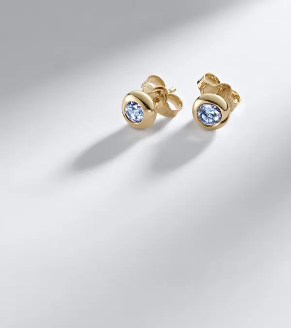 David Yurman Pavé 18kt Earrings With Tanzanites